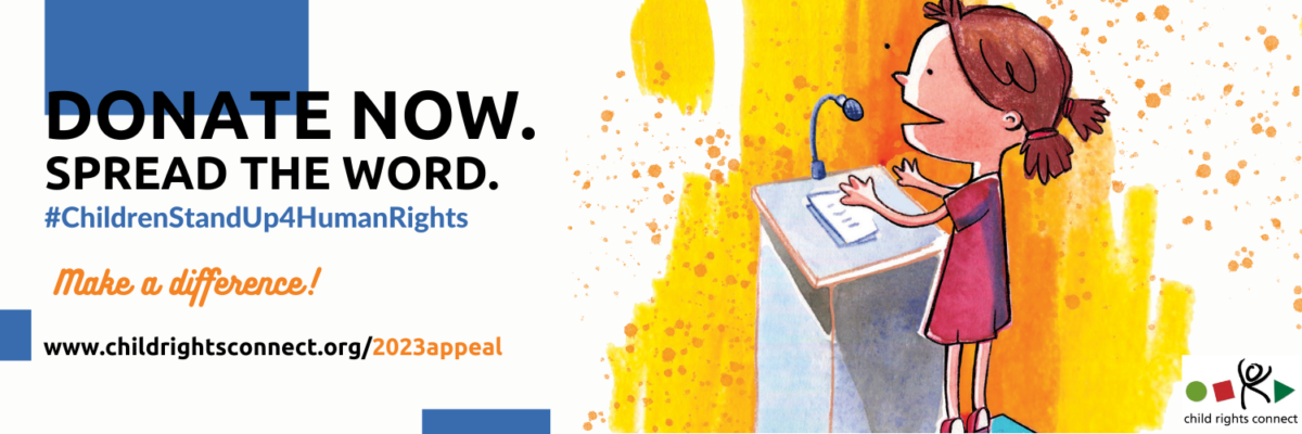 Spread the word about our new #ChildrenStandUp4HumanRights appeal ...